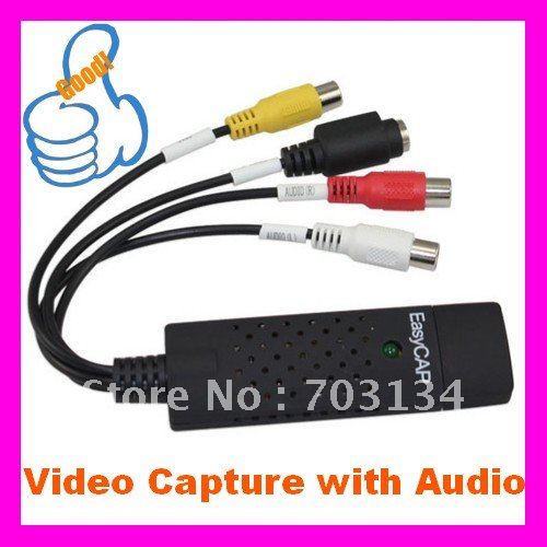 Купить EasyCAP usb2.0 tv dvd vhs видео av аудио захвата адаптер конвертер в интернет-магазине с ...