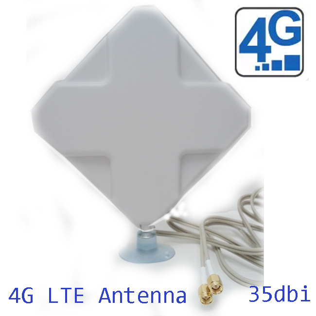 Купить 4g lte антенна 35dbi sma разъем для модема huawei 4g ...