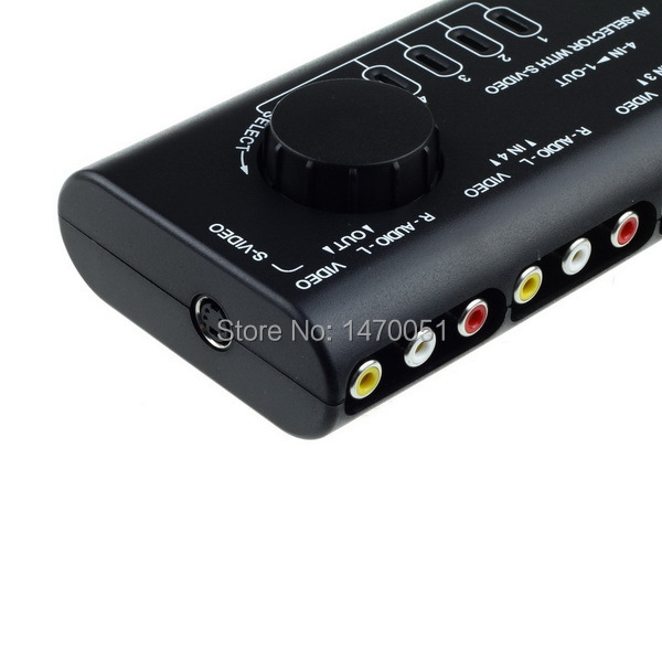 Купить 4 в 1 av 109 аудио сигнала s-video switcher сплиттер селектор ...