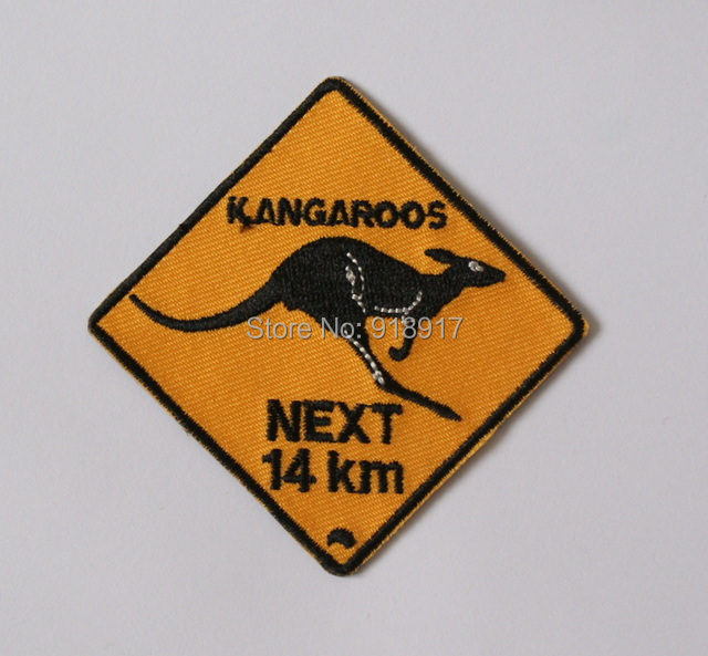 Купить Кенгуру железо на вышитые группа патчи высокого качества diy байкер знак аппликация 5,5 * ...