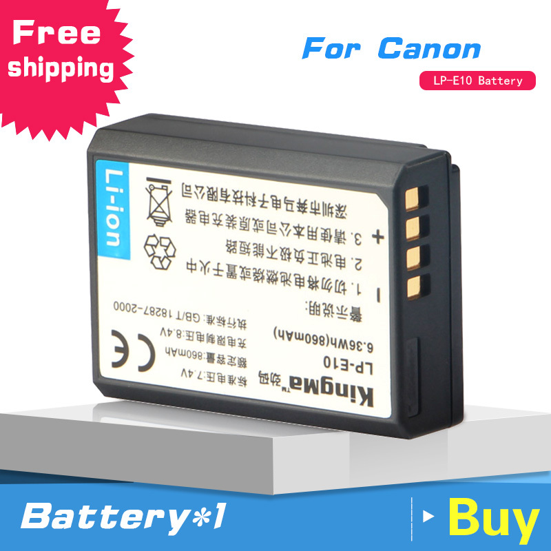 Купить Kingma lp-e10 lp e10 камеры аккумулятор для canon камеры 1100d ...