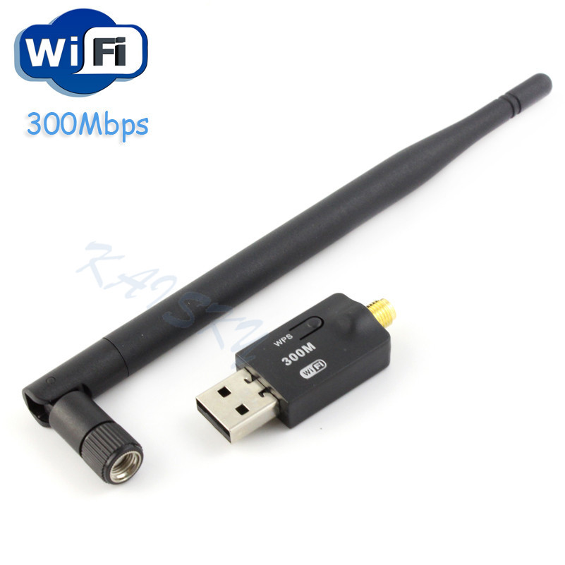 Купить укреплять USB wifi 300 Мбит/с беспроводной адаптер wi fi wi-fi ...