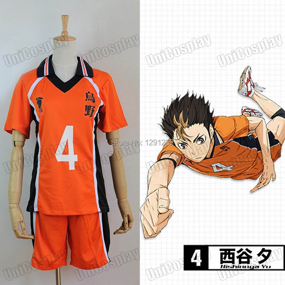 Aliexpress.com: Compre Haikyuu! Camisa uniforme Karasuno High School de No. 4 Yuu Nishinoya ...