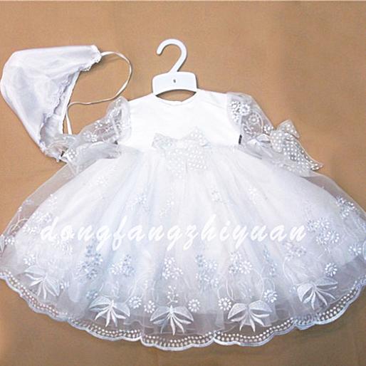 Embroidered Gown Newborn Girl at Anitra Bourne blog