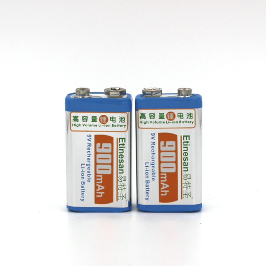 Купить 2 шт / много 9v супер большой 900mah li-ion литий аккумуляторная ...
