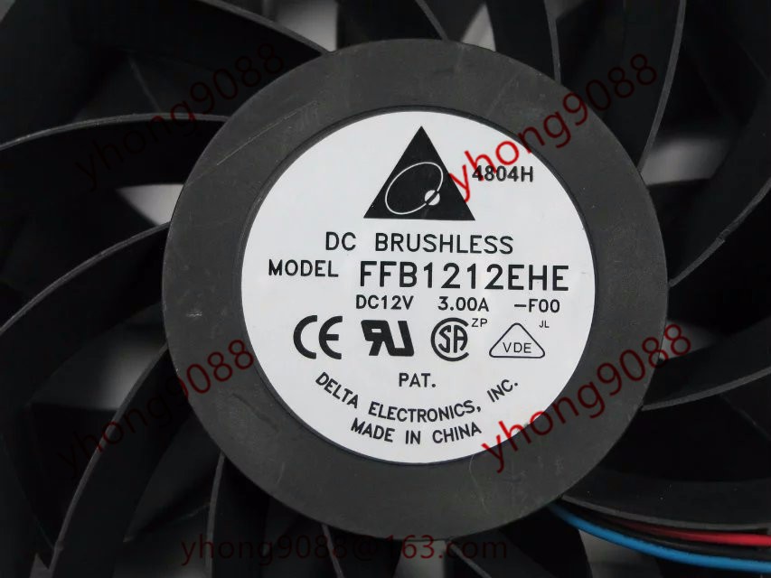 Delta Electronics FFB1212EHE F00 DC 12V 3.00A 120x120x38mm Server Cooling Fan,Delta Electronics ...