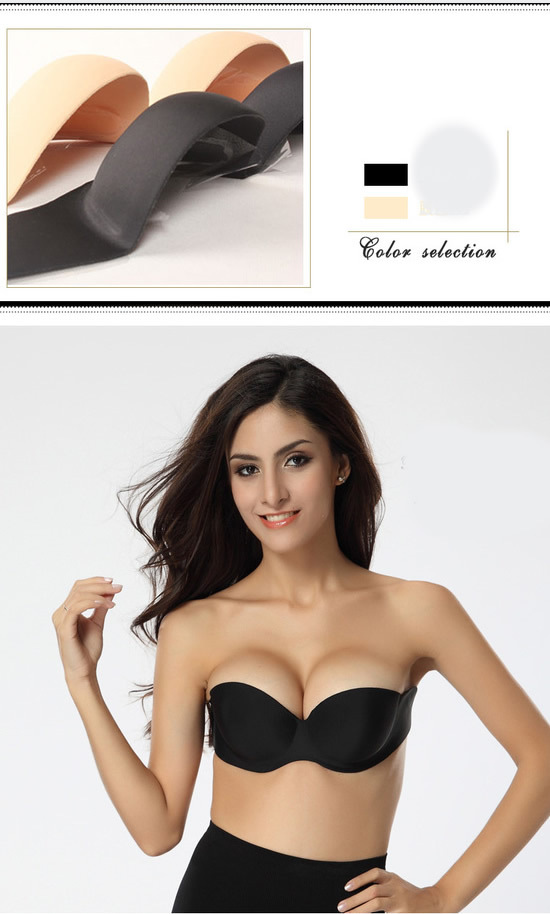 Купить женщины мода женское бесшовные бюстгальтер черный бежевый новые ...